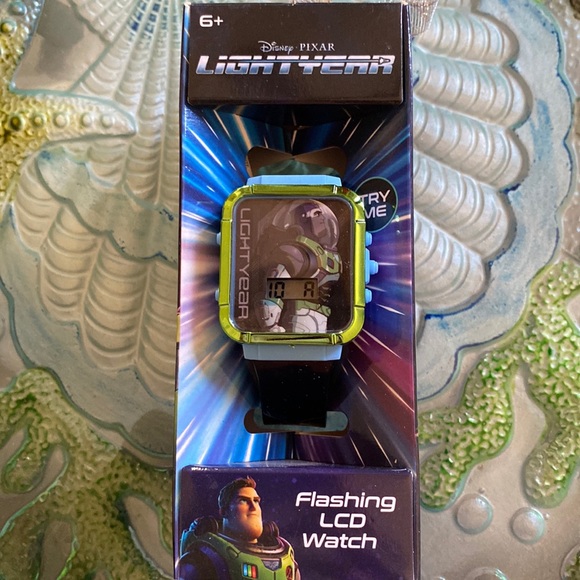 Disney | Accessories | Disneys Pixar Lightyear Kids Flashing Lcd Watch ...